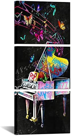 Amazon.com: Music Wall Art for Bedroom, PIY Modern Musical Note Canvas ...