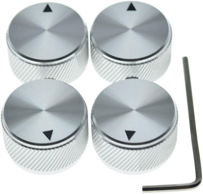Amazon.com: 4pcs 25 * 15.5mm Aluminium Potentiometer Pot Knobs 1/4"(6 ...