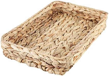 Amazon.com: HODAKJUE Grass Weaving Tray, Grass Storage Bins for Fruit ...