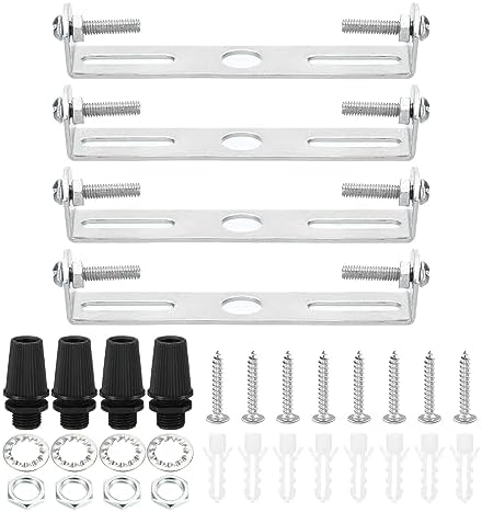 PATIKIL 80mm Ceiling Light Plate Kit, 4 Set Light Fixture Mounting ...