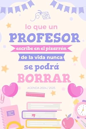 Agenda del Profesor 2024-2025 A5: Planificador mensual y semanal ...