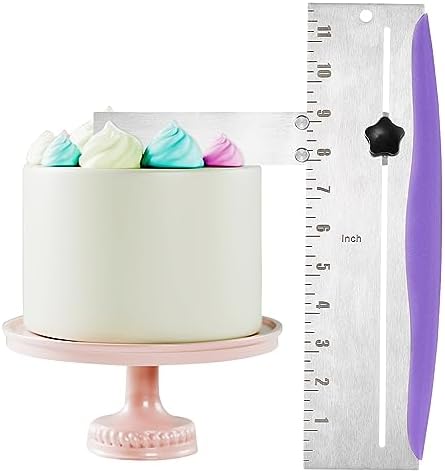 Cake Scraper, FUOBECIE Stainless Steel Cake Scraper Smoother for ...