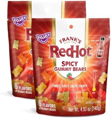 Amazon.com: Huer - Frank's RedHot Original Spicy Gummy Bears 2 Pack ...
