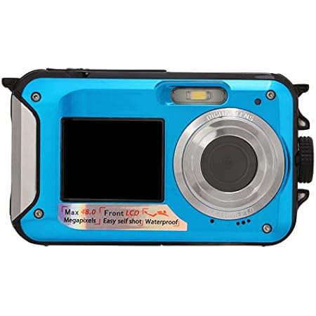 Waterproof Digital Camera, Full HD 2.7K 48MP 10ft Waterproof Underwater ...
