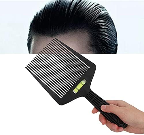 Amazon.com : Flat Top Comb with level Bang Liquid Oil Hair Cutting ...