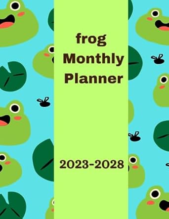 Amazon.com: Frog Monthly Planner monthly planner: Five Year Monthly ...