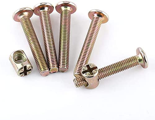 NUNHATIA (Combo Set - 10 Pcs) M8X40 MM Allen JCB Screw with M8 Minus ...