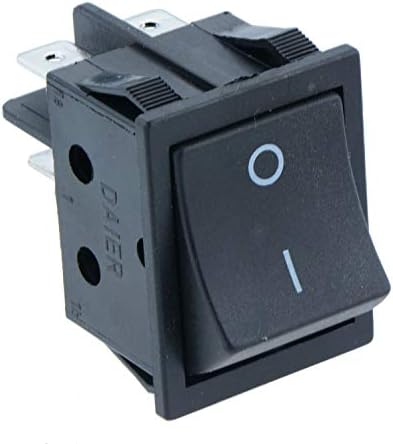 5 x On/Off Black Rectangle Rocker Switch SPST : Amazon.co.uk: DIY & Tools
