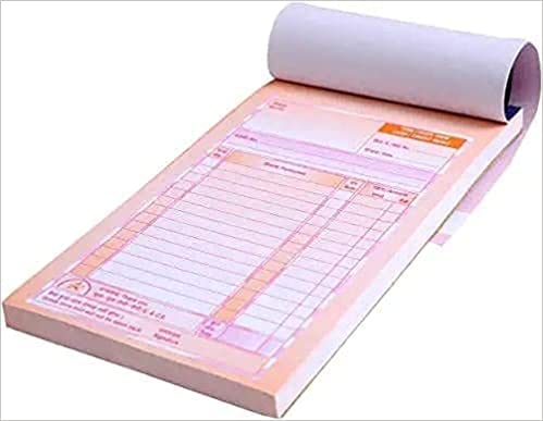 Craft Stationers Bill Book Cash Memo with Carbon Paper (50 Pages, 20cm ...