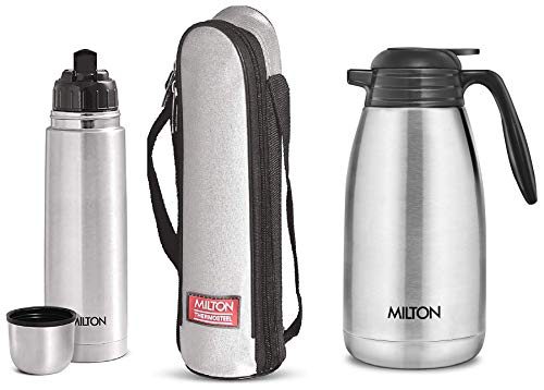 Buy Milton Thermosteel Flip Lid Flask, 1000 millilitres, Silver ...
