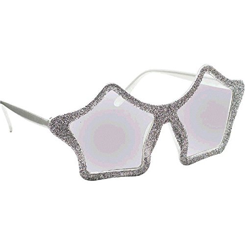 Party Perfect Team Spirit Star Shades Accessory, Silver, Plastic , 6 ...