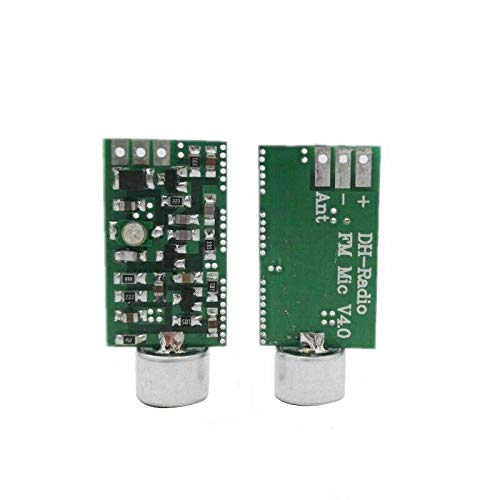 5X(Mini Microphone Fm Transmitter Module Mic Wireless Audio 100Mhz ...