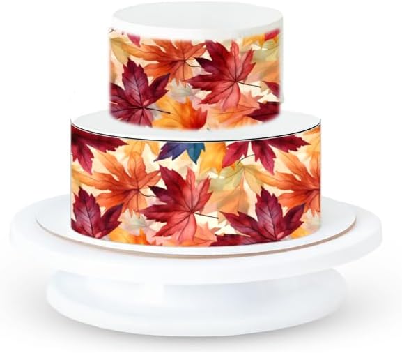 Autumn Leaves Edible Icing Sheet - A4 Decor Cake Decoration - Rich Fall ...