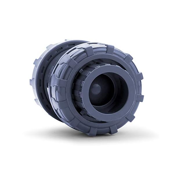 HYDROSEAL Sharkfellow 1 1/2’’ PVC True Union Ball Check Valve with Full ...