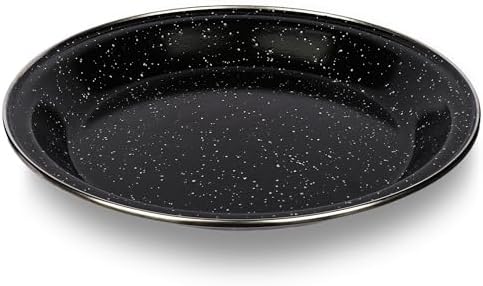 Navoys Enamel Camping Plate - Black, Heat Resistant, Ideal Accessory ...