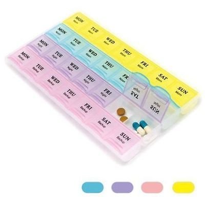 SHOP ONLINE 7 Day Mini Pill Box Medicine Storage Box Organiser, Weekly ...