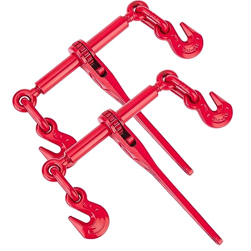 Snapklik.com : Ratchet Chain Binder 3/8-1/2 Inch, 2 Pack Load Binders ...