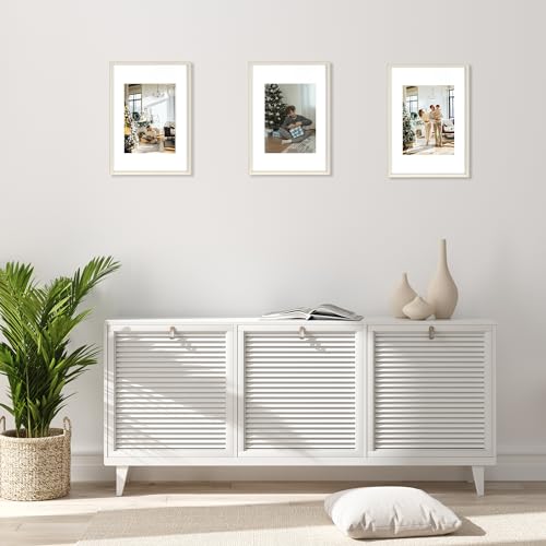 Baoee Grey A4 Frames, Picture Frames Set of 2, Display Photo 6×8 with ...