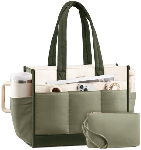 Amazon.com: LOVEVOOK Tote Bag for Women, Lightweight Puffer Work ...