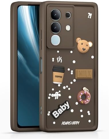 Pikkme Back Cover for Vivo T4x 5G / iQoo Z10x 5G | Cute Fun Cartoon 3D ...