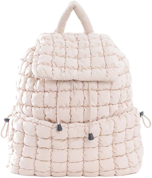 Amazon.com: VAKAER Puffer Backpack for Women Lightweight Quilted Hiker ...