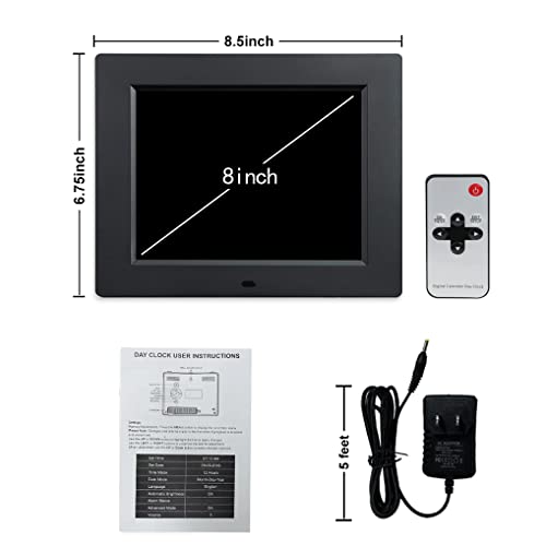 Snapklik.com : Newest Version Large Digital Day Calendar Clock 12 Alarm ...