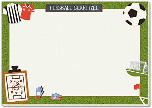 blaash® Football Desk Pad Made of Paper DIN A3 for Children 25 Sheets ...