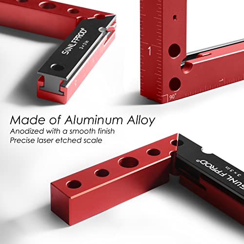 Snapklik.com : SUNLFPROD Mini Small Square Center Finder Woodworking 45 ...