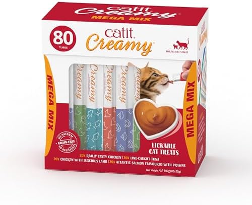 Catit Creamy Healthy and Hydrating natural, grain free lickable squeezy ...