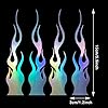 Amazon.com - TOMALL 4 Pcs 5.7'' Flame Reflective Sticker for Car Vinyl ...