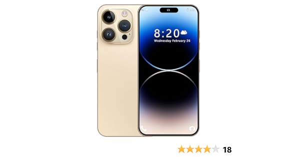 MMY I14 Pro MAX Unlocked Cell Phone, Long Battery Life 6.82" HD Screen Unlocked Phones, 6+256GB ...