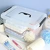 Amazon.com - Yarebest 10 Liter Storage Boxes, Clear Plastic Storage ...