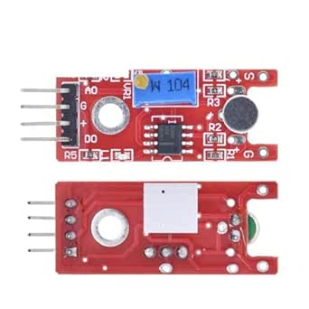 Amazon.com: Microphone Voice Sound Sensor Module for Analog Digital ...