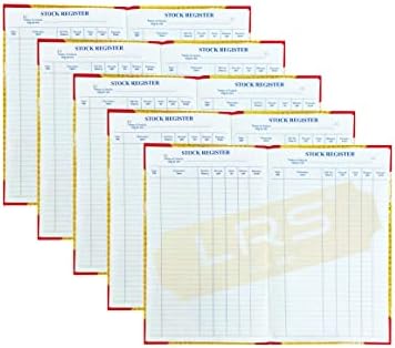 LRS Stock Register Size - 32 x 20 cm - Hard Bound - 70 GSM Ledger Paper ...
