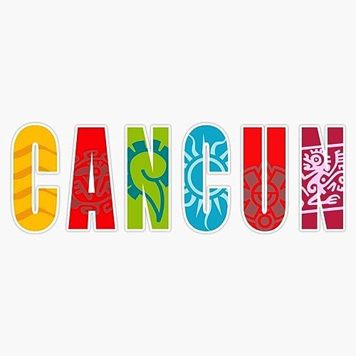 Amazon.com - Cancun Vinyl Sticker Waterproof Decal Laptop Wall Window ...