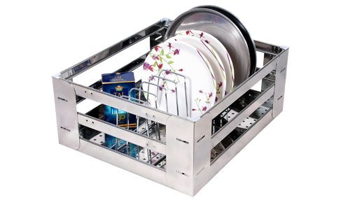 Starline SS Thali Basket W18 X D20 X H8 : Amazon.in: Home & Kitchen