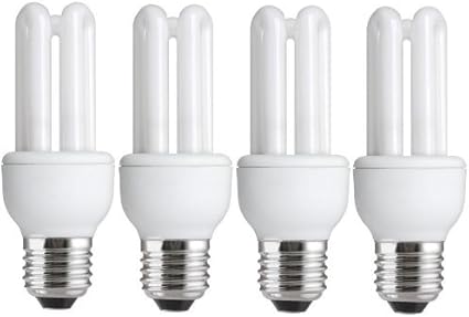 4 x TESCO Energy Saving 11W (=54W-60W) E27 ES CFL Light Bulbs, Edison ...