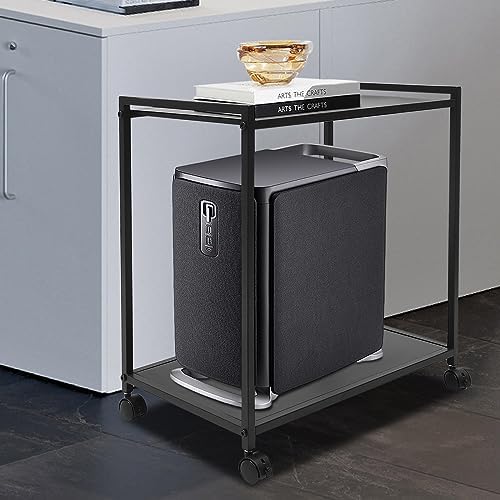 Amazon.com: CeRaBuRET Computer Tower Stand, 2-Tier Mobile CPU Stand ...