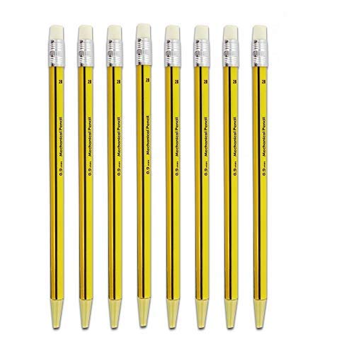0.9mm Mechanical Pencil with Eraser Top for Convenience Refillable and ...