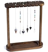 Amazon.com: Kihomi Crystal Pendulum Stand with Tray - Walnut Moon Phase ...