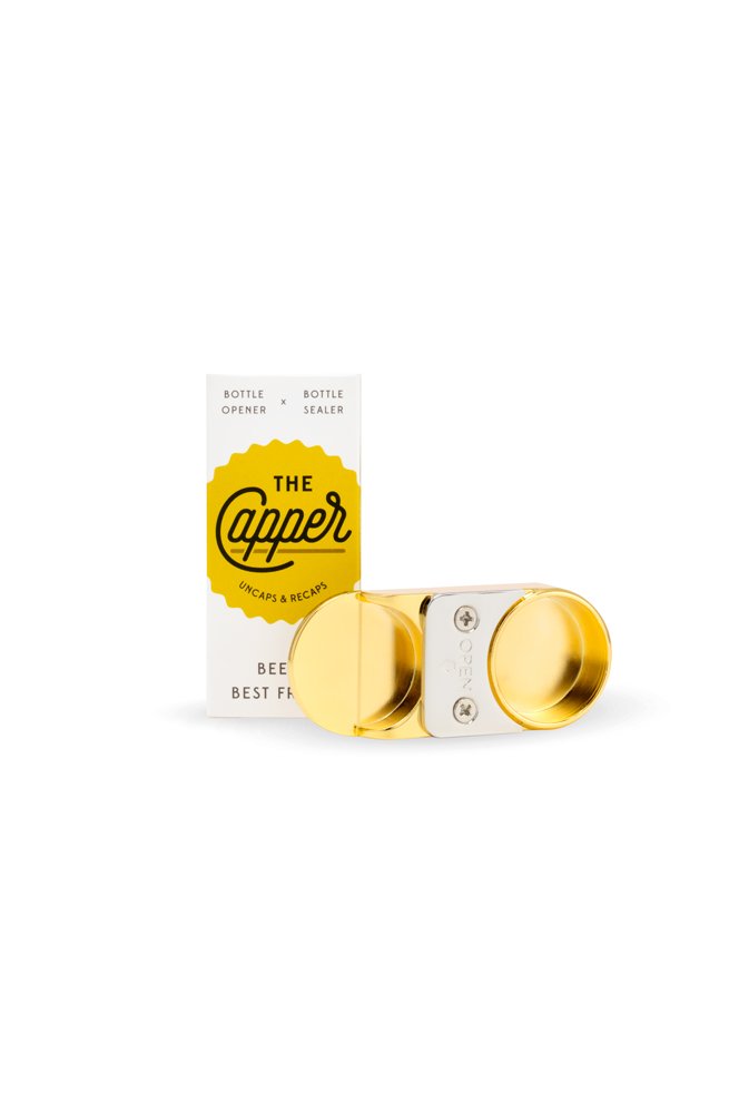Amazon.com: W&P Capper Bottle Opener | Gold | Stainless Steel, Bar ...