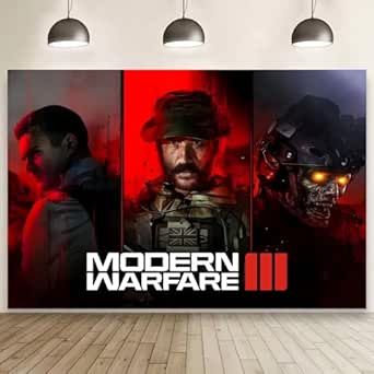 Call of Duty Birthday Decorations, MW3 Happy Birthday Banner Backdrop ...
