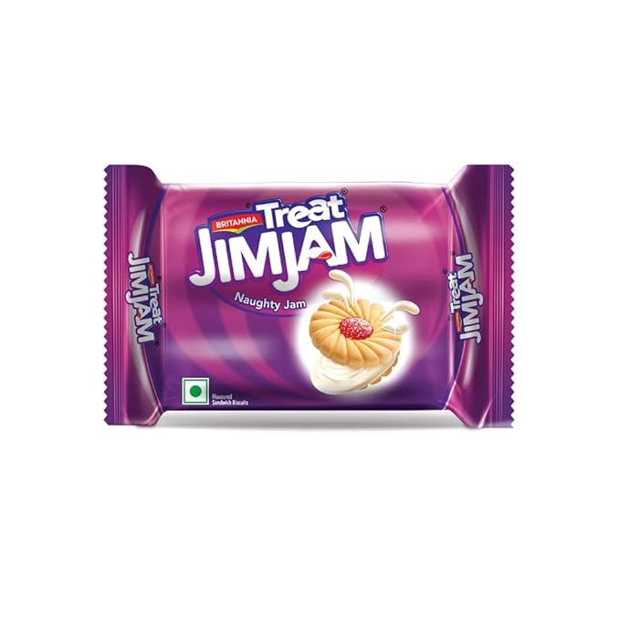 Britannia Jim Jam Cream Biscuits, 138 g (pack of 1) : Amazon.in ...