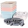 Amazon.com - Elsjoy Set of 6 Small Plastic Storage Bins With Lid and ...