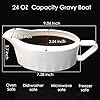 Amazon.com | Cobata 24oz Large Capacity Gravy Boat - Upgrade Premium ...