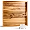 Amazon.com | TIDITA 20 x 20 inch Square Wooden Ottoman Tray – Large ...