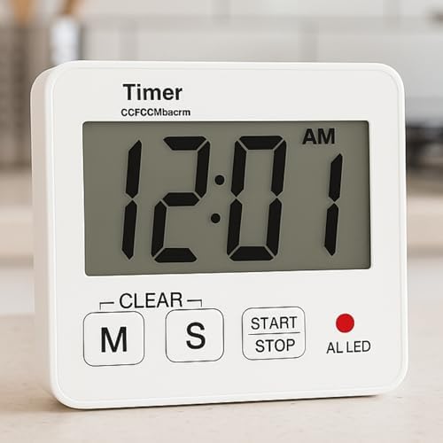 R-TEK Digital Alarm Clock with Timer & Stopwatch | Large Digit ...