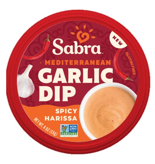 Amazon.com: Sabra Mediterranean Garlic Dip – Spicy Harissa