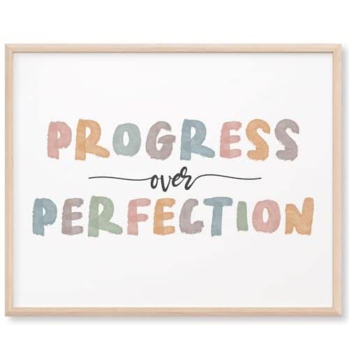 Amazon.com: Progress Over Perfection Art Print - 8x10 (Unframed) | Boho ...