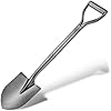 Amazon.com : Shovel, All Metal Shovels for Digging, Heavy Duty Shovel with D-Handle and Hardened ...